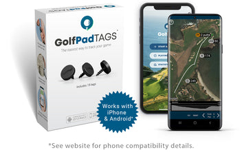 Golf Pad TAGS® Automatic golf shot tracking system for Android/Apple